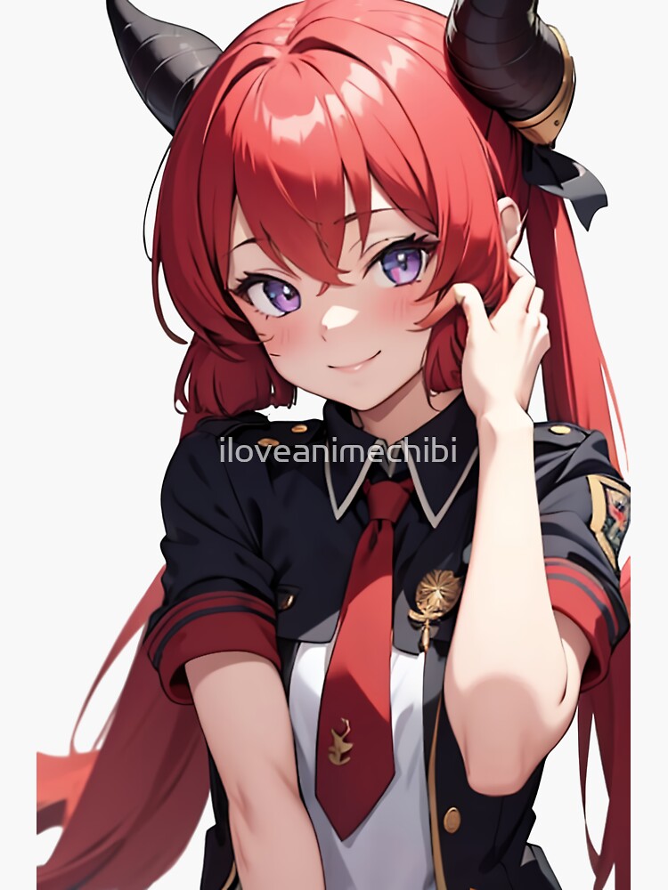 "Cute Anime Girl, Akashi Junko - Blue Archive" Sticker for Sale by ...