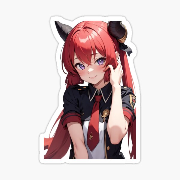 "Cute Anime Girl, Akashi Junko - Blue Archive" Sticker for Sale by ...