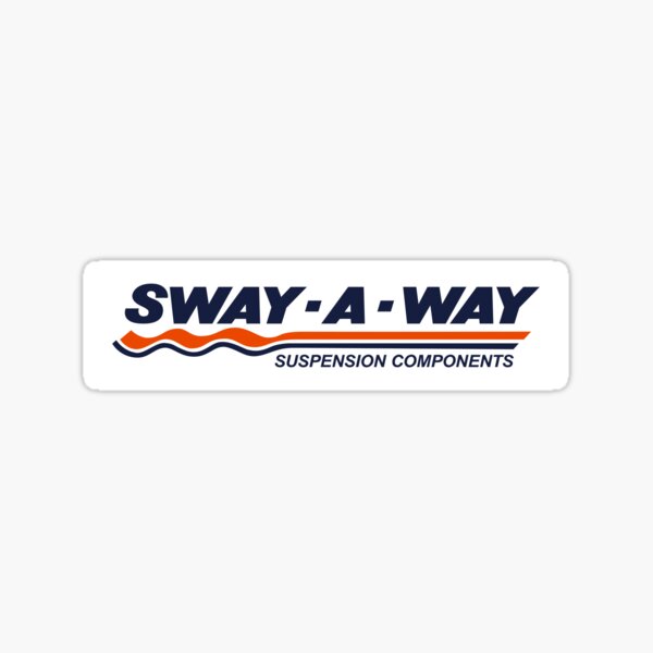 "Vintage SWAY-A-WAY Suspension Components sticker design" Sticker for ...