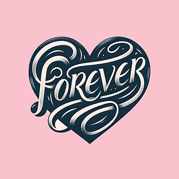"Forever Love Heart" Sticker for Sale by Pixel-Pulse-Art | Redbubble