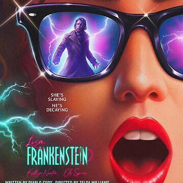 "Lisa Frankenstein Soundtrack Movie Poster" Sticker for Sale by HerbalBlue | Redbubble