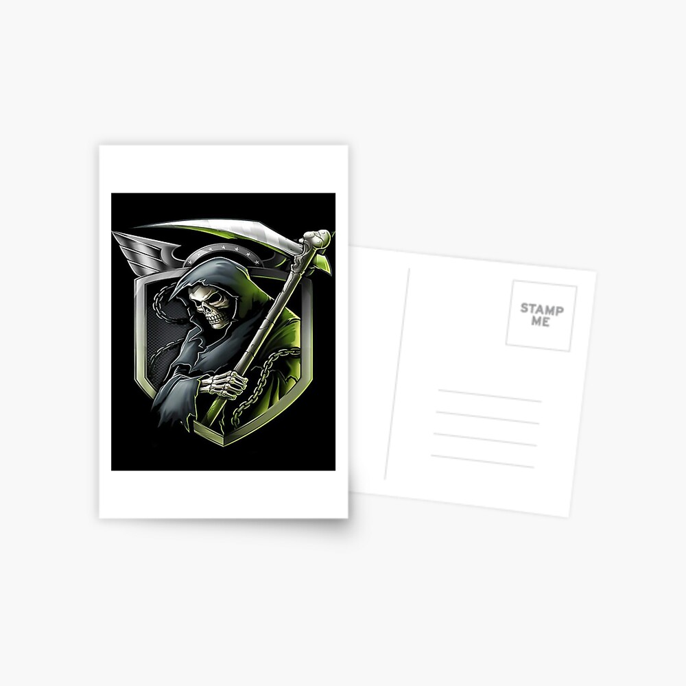 "Grim Reaper Shield" Sticker for Sale by leen12 | Redbubble