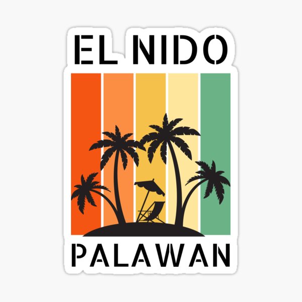 "El Nido Palawan Philippines Design" Sticker for Sale by RektRepublic ...