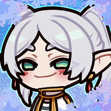 "Frieren smug face" Sticker for Sale by NaniMitsu | Redbubble