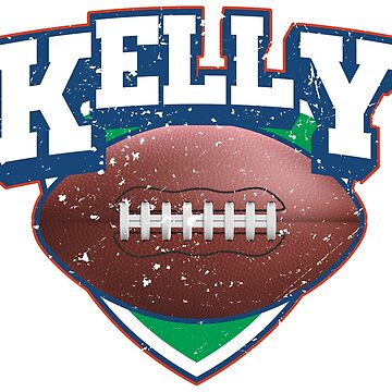 "KELLY - Football Style Name Tag Design" Sticker for Sale by ...