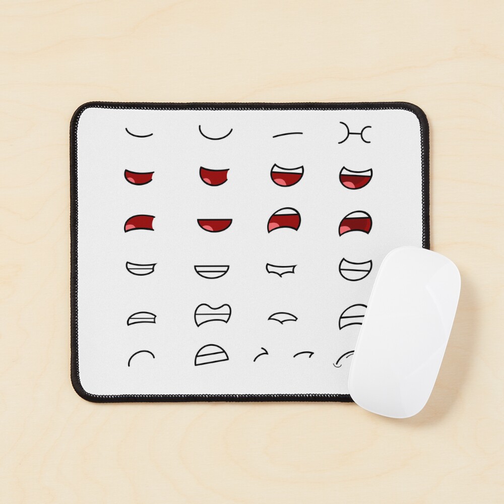 "BFDI Mouth Assets Pack" Poster for Sale by MsBonnie | Redbubble