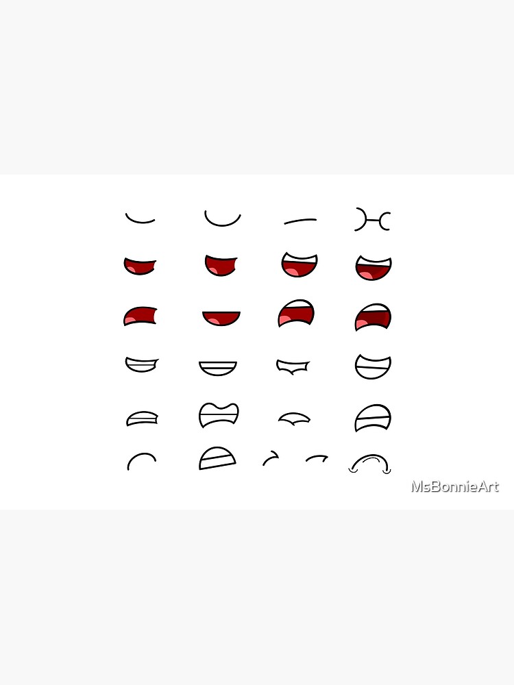 Bfdi Mouth Closed Mouth Smile Bfdi Assets Mouth Free Transparent