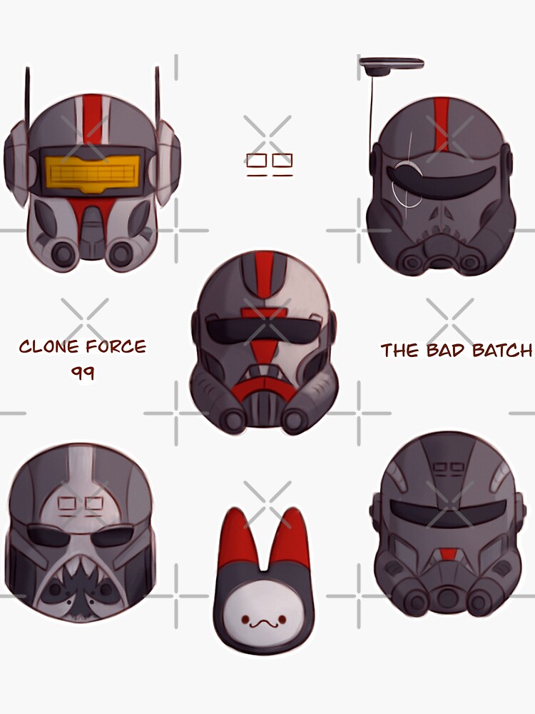 "The Bad Batch" Sticker for Sale by MandoSketch | Redbubble