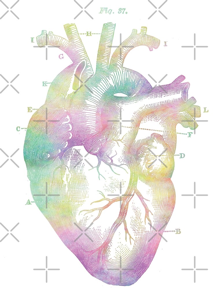 "Ancient Heart Drawing - Type B" Photographic Print by Obtineo | Redbubble