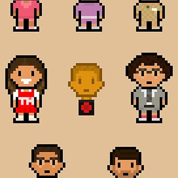 "Pixel Art Taskmaster New Zealand Series 4 design Sticker" Sticker for ...