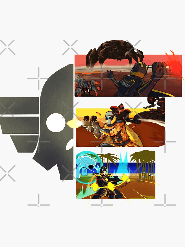 "Helldivers characters fanart" Sticker for Sale by Jamescarterio ...