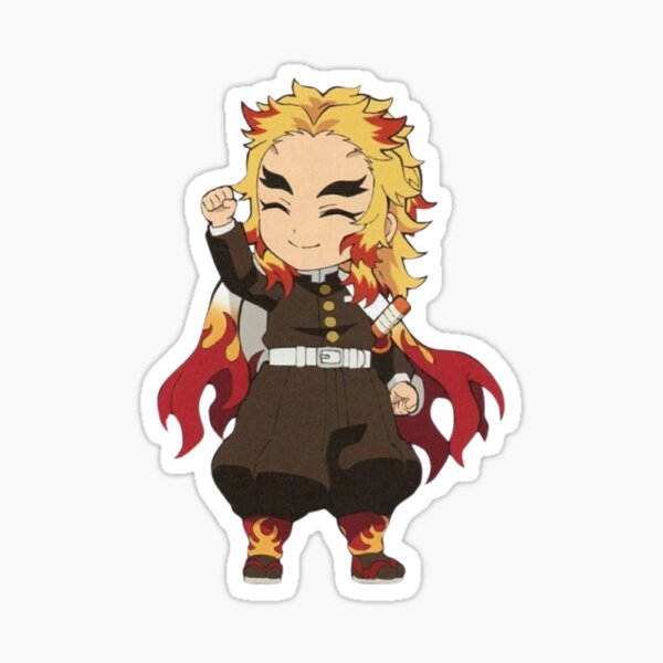 "Chibi fire pillar" Sticker for Sale by Artist-panda | Redbubble