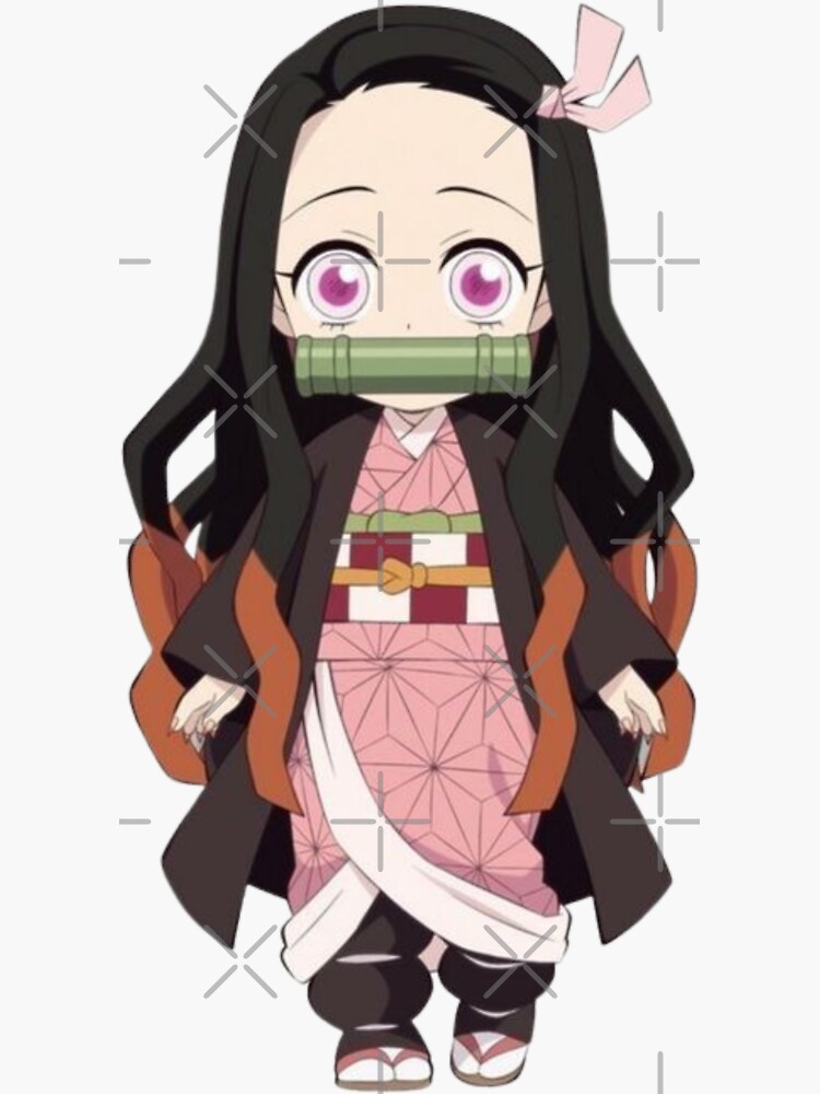 "Chibi cute demon" Sticker for Sale by Artist-panda | Redbubble