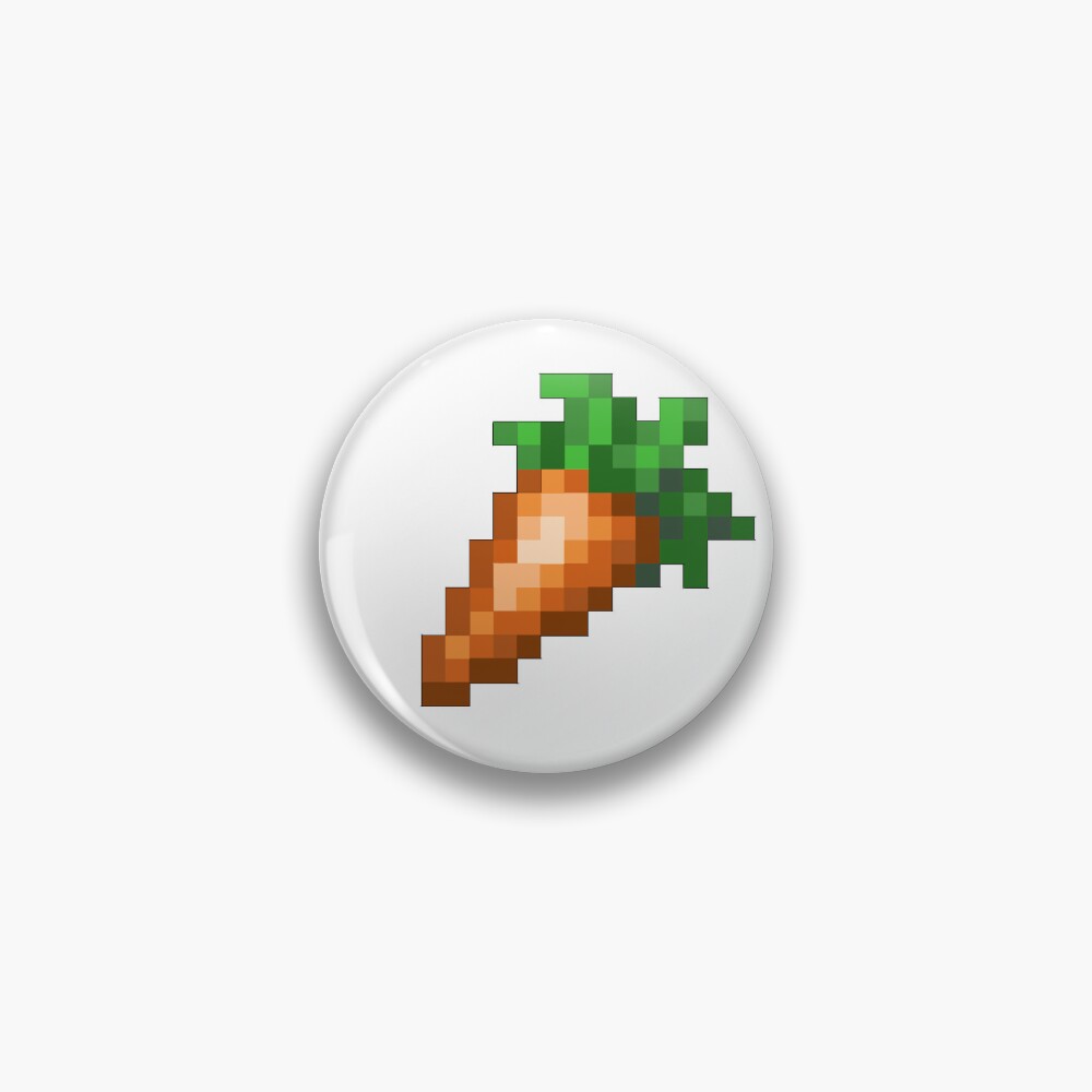 "Minecraft Carrot" Sticker for Sale by SylvirFoxe | Redbubble