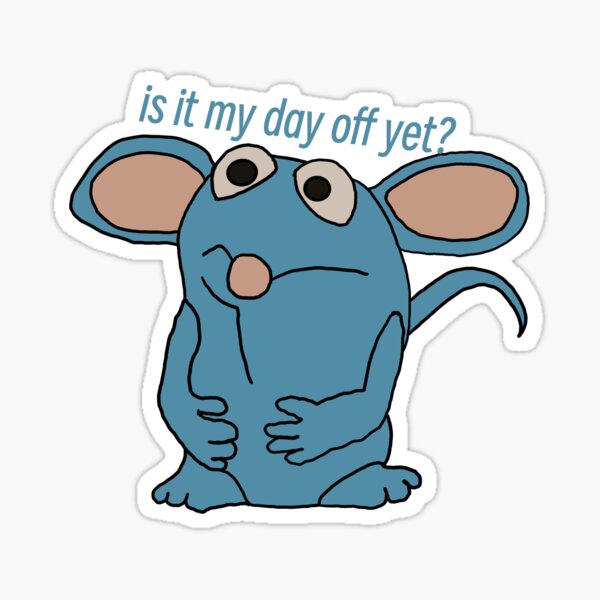 "Tutter’s day off" Sticker for Sale by rileymosschaos | Redbubble