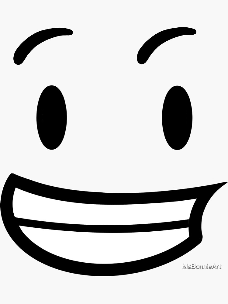 "BFDI Check It Face" Sticker for Sale by MsBonnie | Redbubble