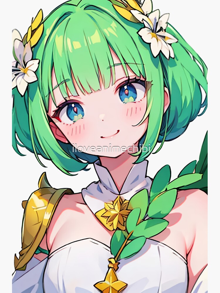 "Cute Chibi Anime Girl, Flora - AFK Arena" Sticker for Sale by ...