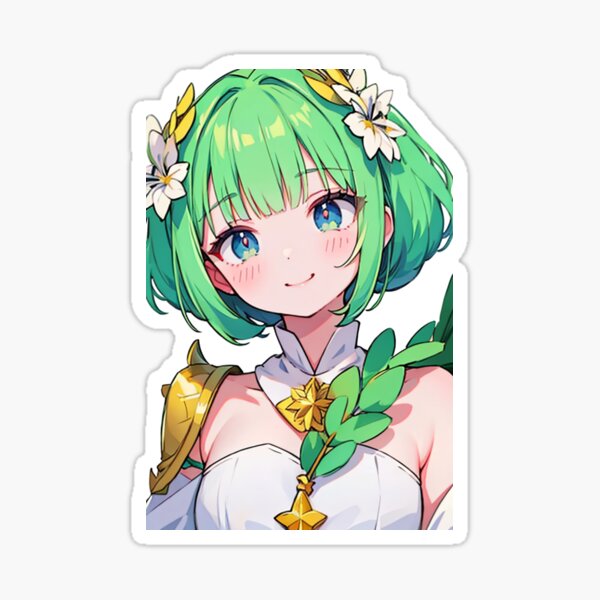 "Cute Chibi Anime Girl, Flora - AFK Arena" Sticker for Sale by ...