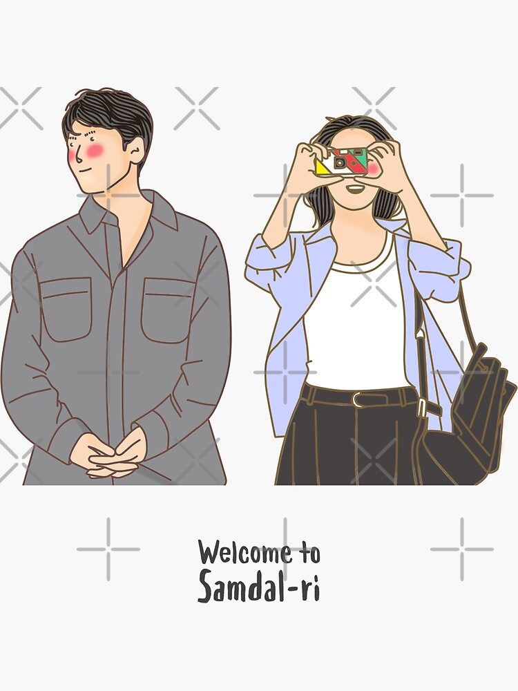 "K-Drama Welcome to Samdal ri" Sticker for Sale by cepluk | Redbubble