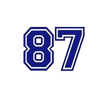 "Number 87" T-Shirts & Hoodies by Designzz | Redbubble