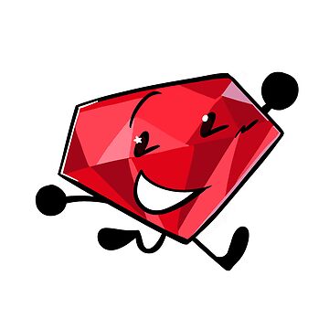 "Ruby BFB !!!" Pin for Sale by delangodesigns | Redbubble