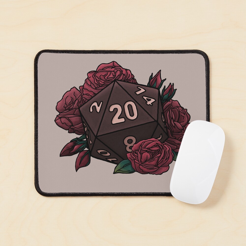 "Rose D20 - Red Variant - Tabletop Gaming Dice" Sticker for Sale by ...