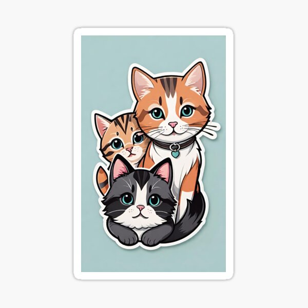 ""Charming Stray Companions: Cute Street Cats Sticker Collection ...