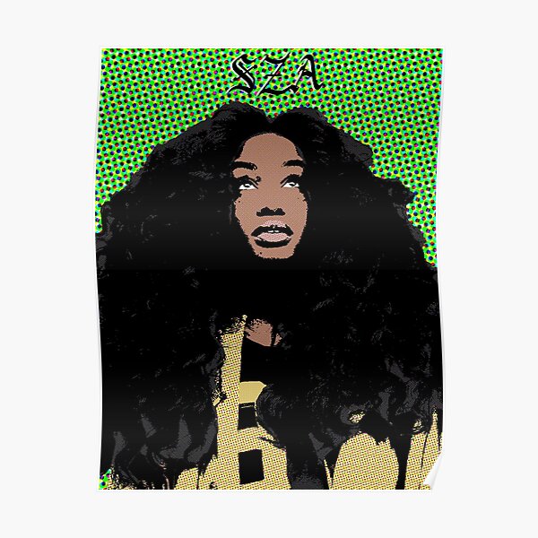"SZA pop art" Poster by troypos10 | Redbubble