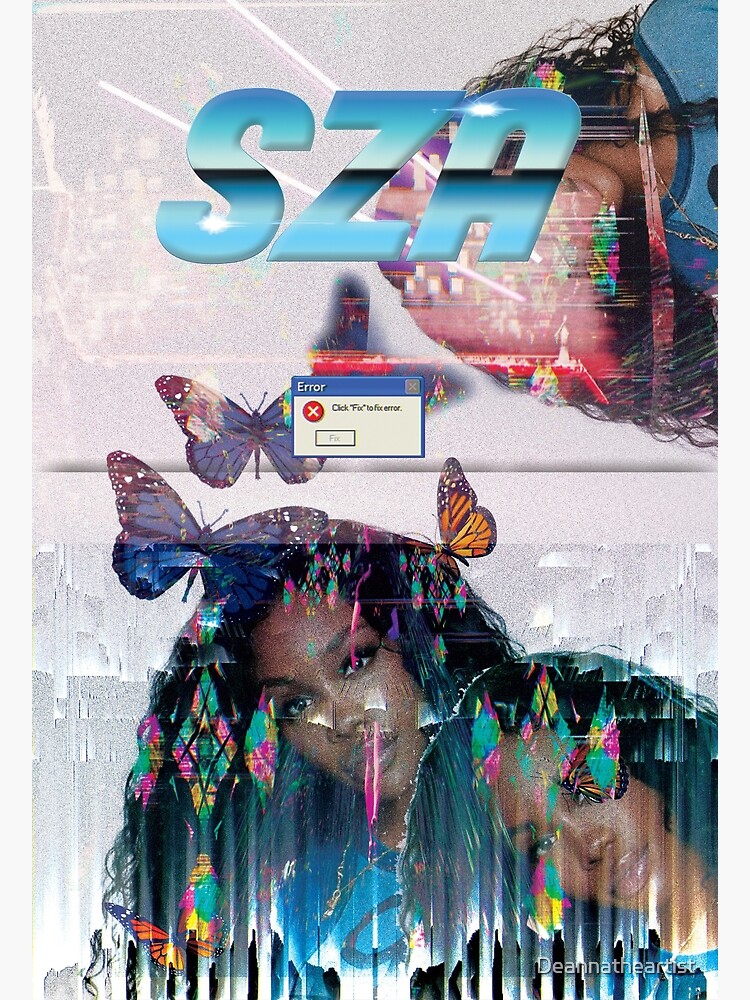 "SZA" Photographic Print by Deannatheartist | Redbubble
