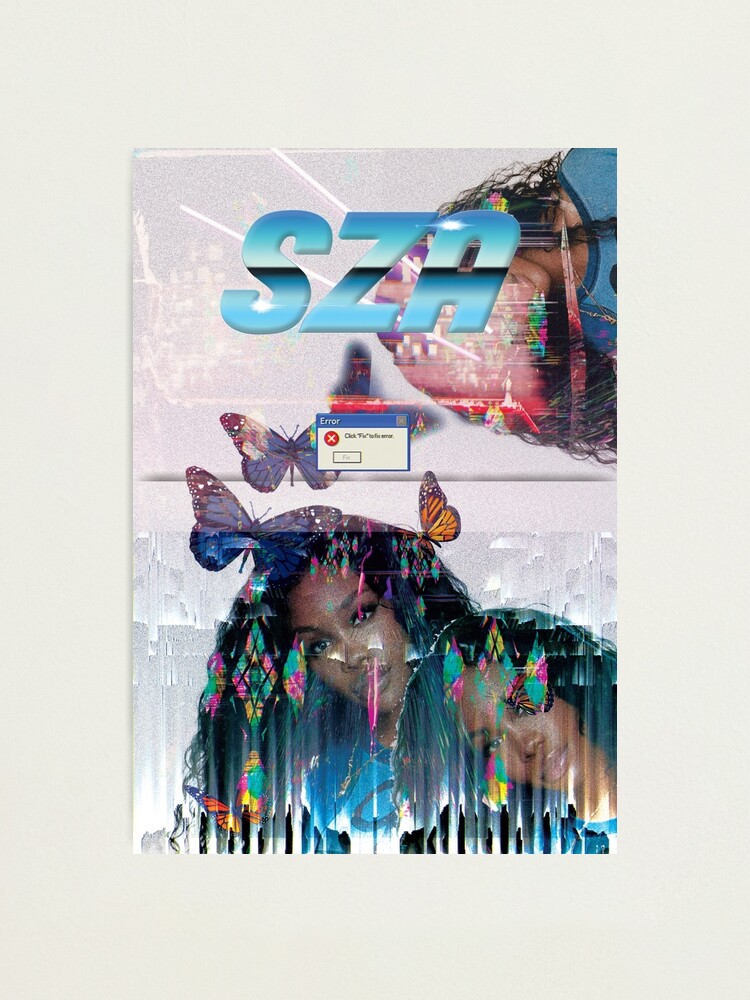 "SZA" Photographic Print by Deannatheartist | Redbubble