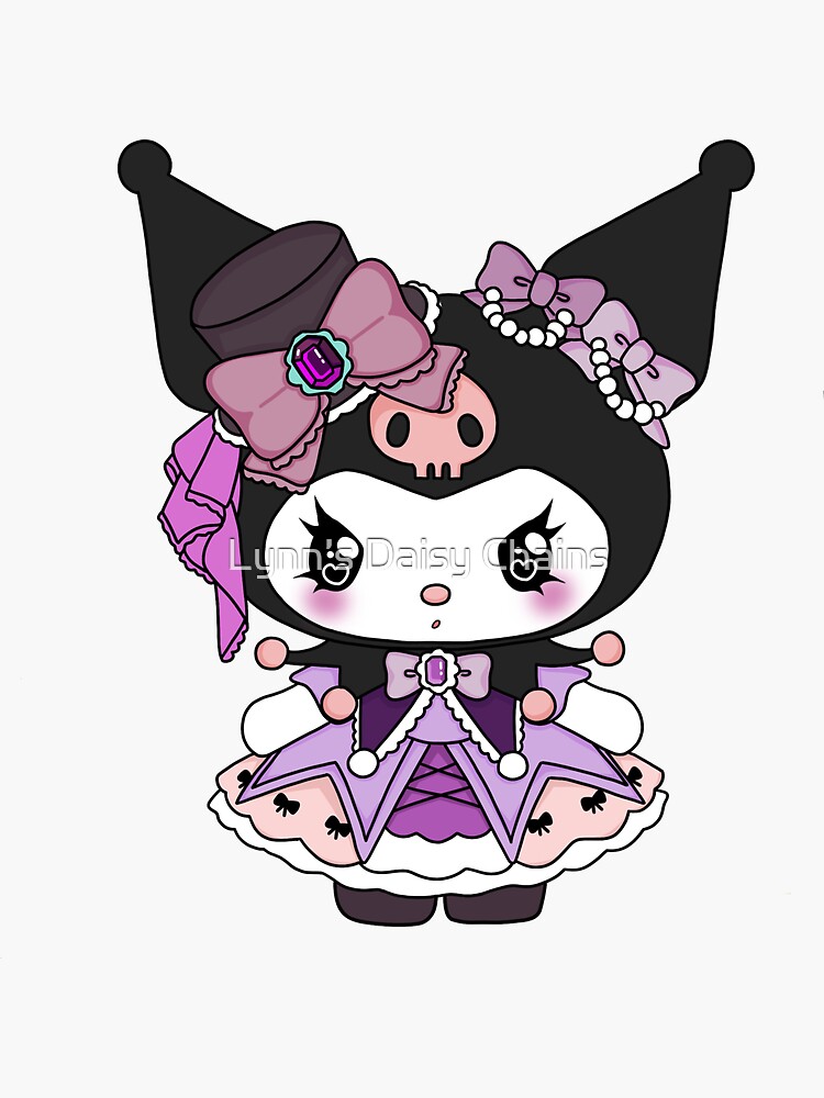 "Kuromi Princess Dress" Sticker for Sale by AlyssaSlushie | Redbubble