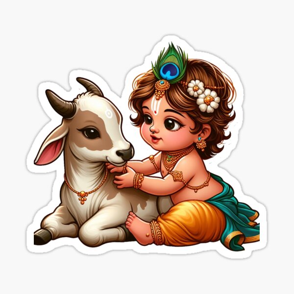 "Krishna" Sticker for Sale by Snap Stick | Redbubble