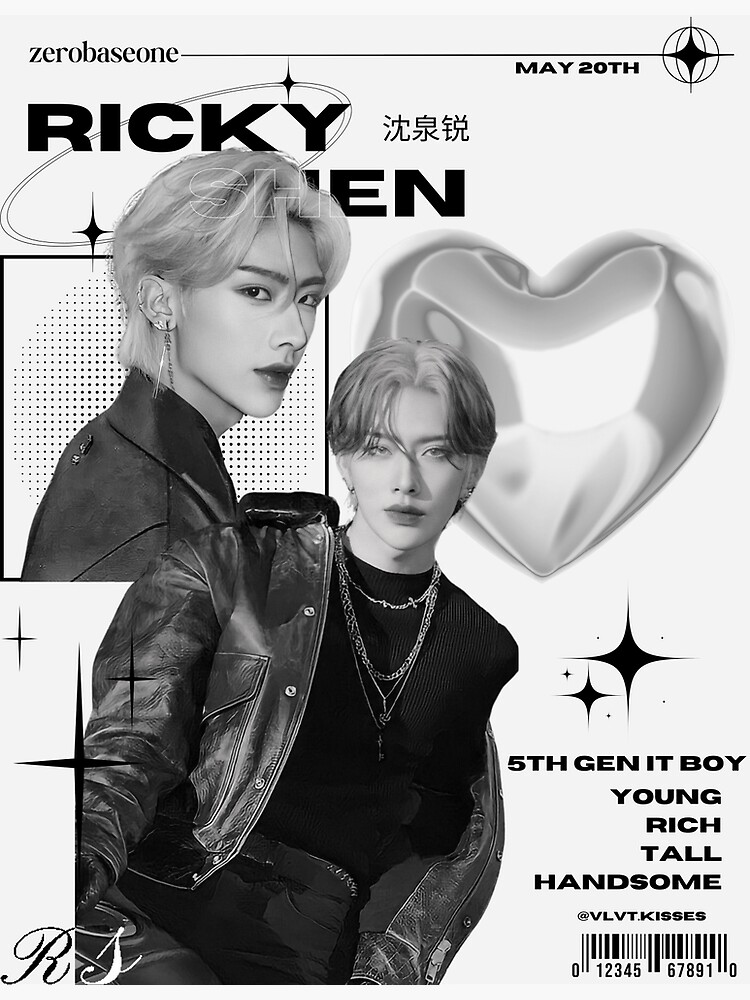 "zerobaseone Ricky heartthrob concept" Poster for Sale by Cheonsunnie ...
