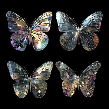 "Disco Butterfly Pack" Sticker for Sale by AGivensBaby | Redbubble