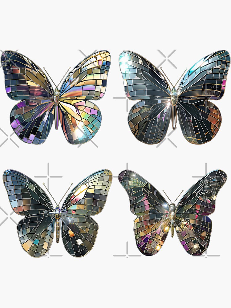 "Disco Butterfly Pack" Sticker for Sale by AGivensBaby | Redbubble