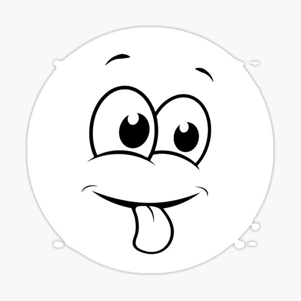 "Funny Grimace Cartoon Face" Sticker for Sale by ArtelPrints | Redbubble