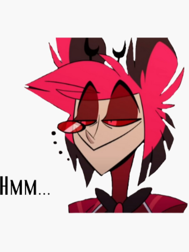 "Hazbin Hotel: Alastor Hmm" Sticker for Sale by EmberlyDawn | Redbubble