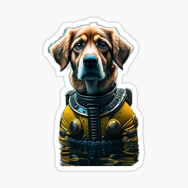 "Space Dog" Sticker for Sale by Bohort | Redbubble
