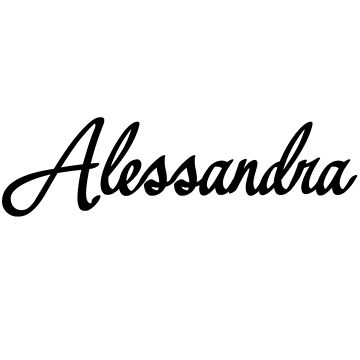 "Alessandra" Sticker for Sale by Shalomjoy | Redbubble