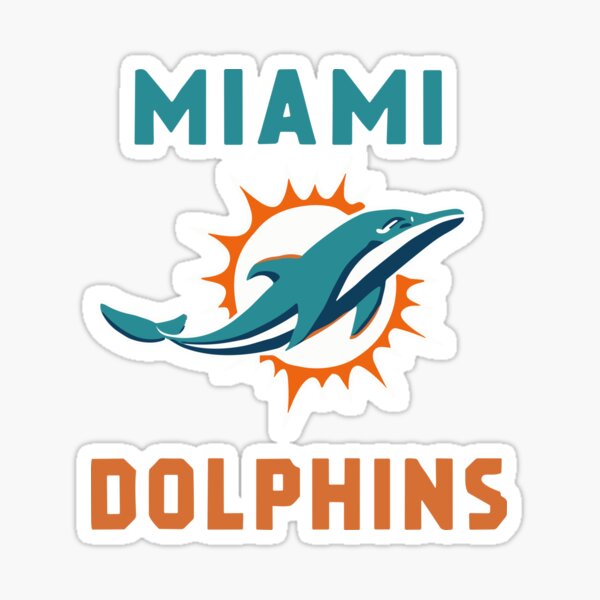 "Miami Dolphins Team Spirit" Sticker for Sale by diasaid | Redbubble