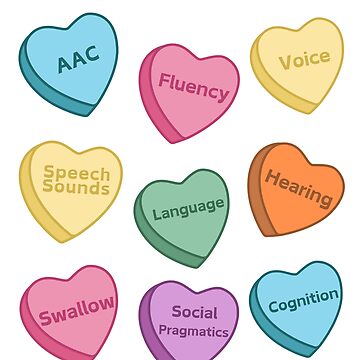 "SLP ASHA 9 Candy Hearts" Sticker for Sale by courtaboud | Redbubble