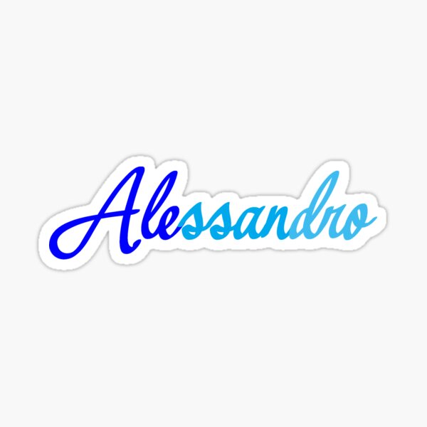 "Alessandro" Sticker for Sale by Shalomjoy | Redbubble