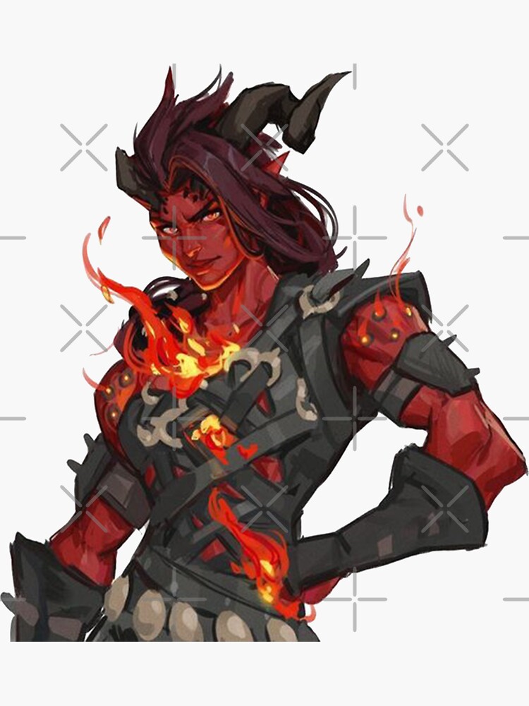 "Karlach Baldurs Gate 3" Sticker for Sale by the-cartart | Redbubble