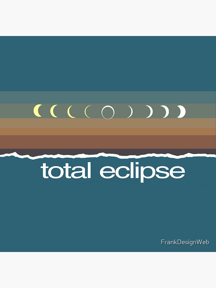 "Total Eclipse" Sticker for Sale by FrankDesignWeb | Redbubble