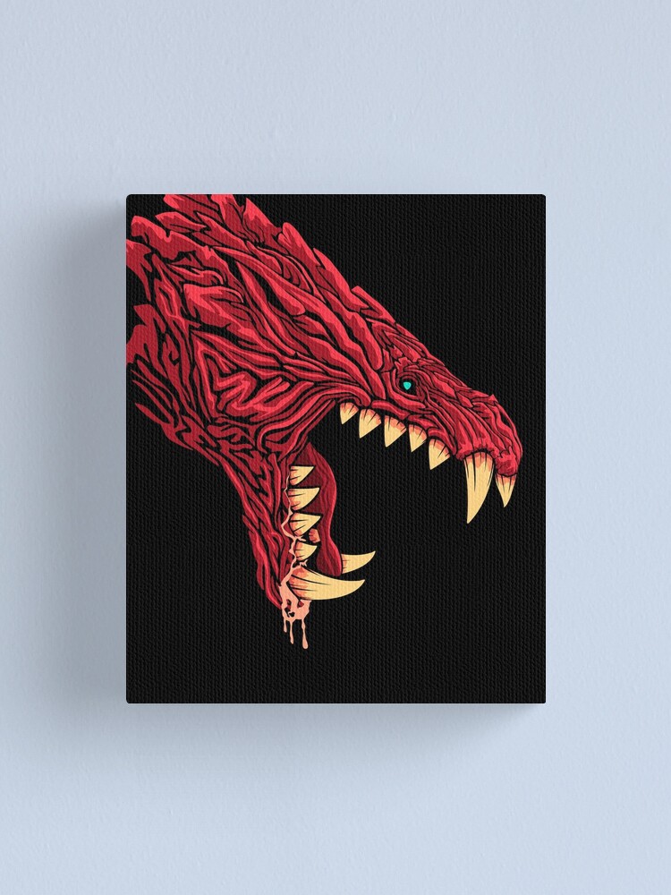 "Odogaron head side" Canvas Print by Dandeelion | Redbubble