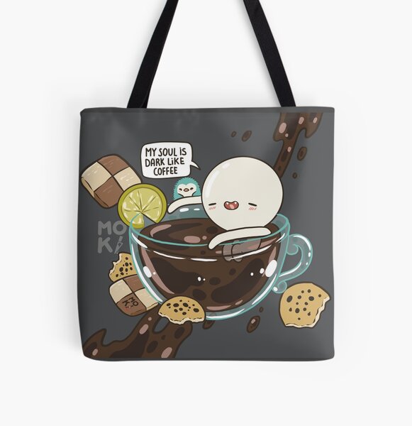 "Moki Dark coffee" Tote Bag by mokioki | Redbubble