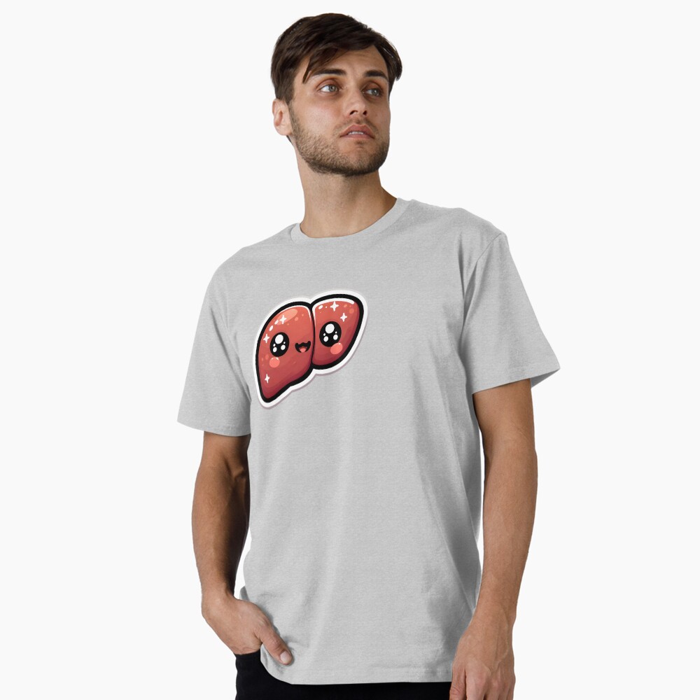 "Kawaii Liver Adorably Cute Human Organ Anatomy and Physiology" Sticker ...