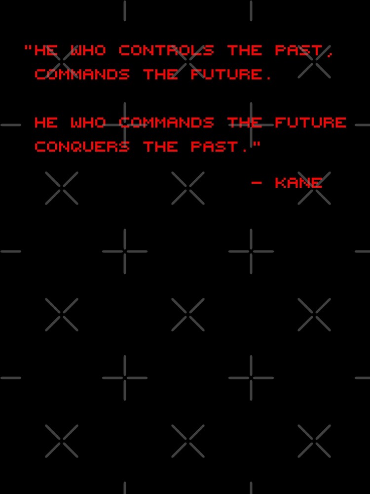 "Command & Conquer Red Alert - Kane Quote" Framed Art Print for Sale by ...