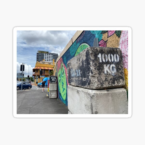 "Ekka Wall With Murals Brookes Street Bowen Hills" Sticker for Sale by ...