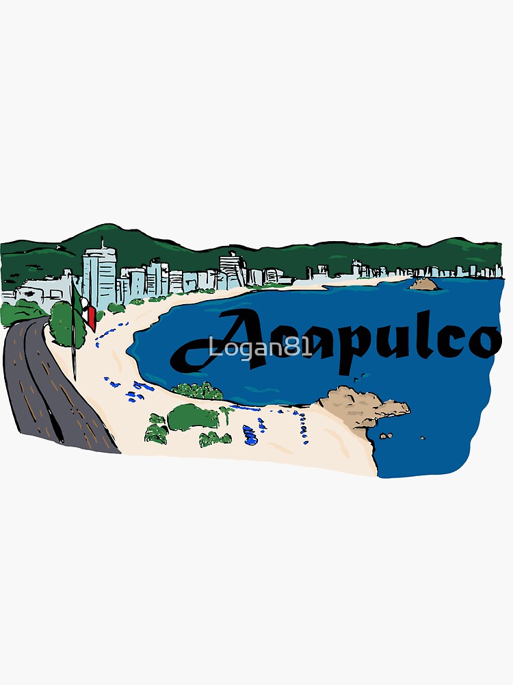 "Acapulco" Sticker for Sale by Logan81 | Redbubble